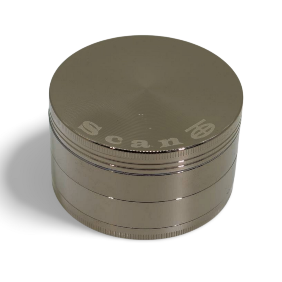 Scan 4-Piece Stainless Steel Grinder – Mary Jane's Headquarters