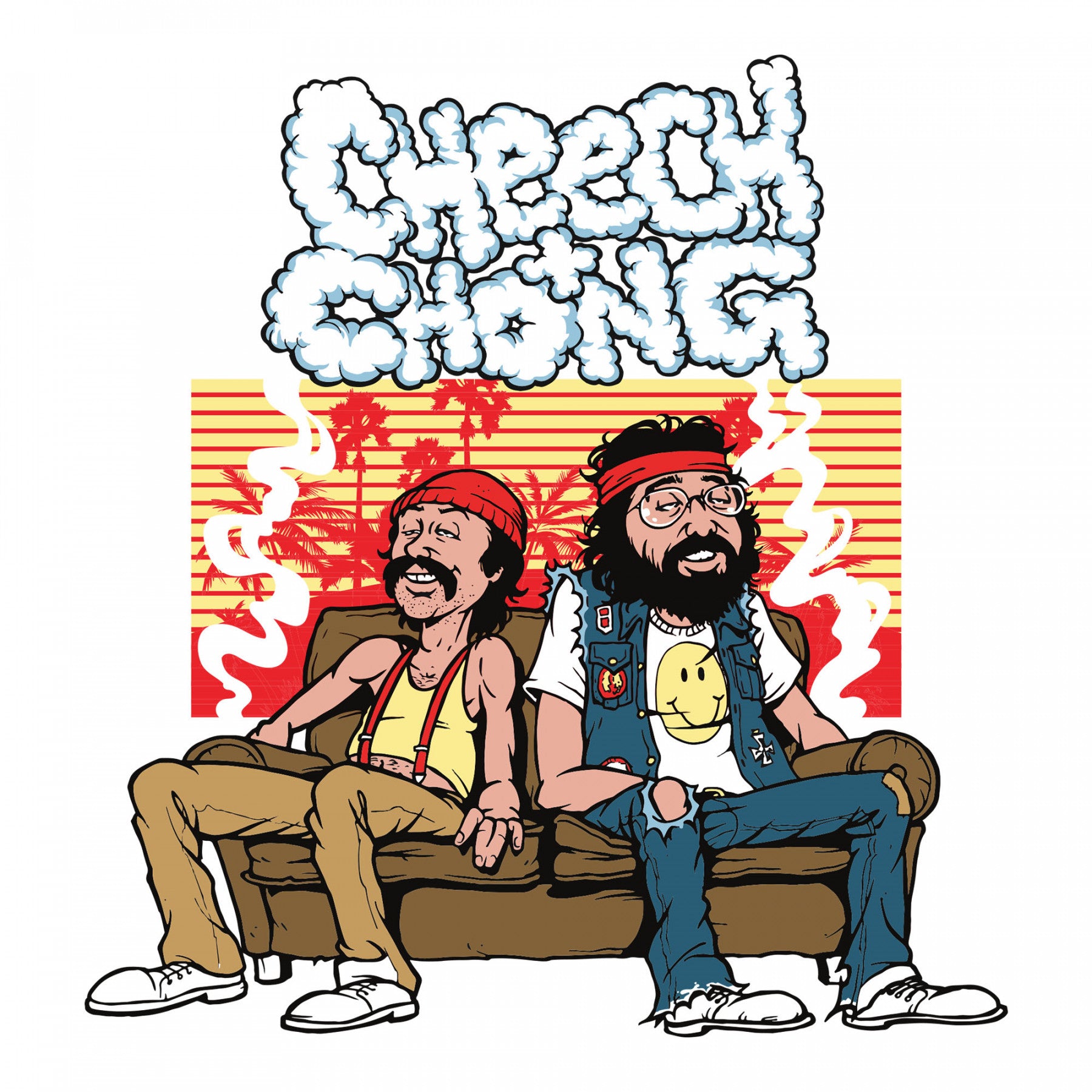 Cheech & Chong Artwork Beaker Bongs – Mary Jane's Headquarters