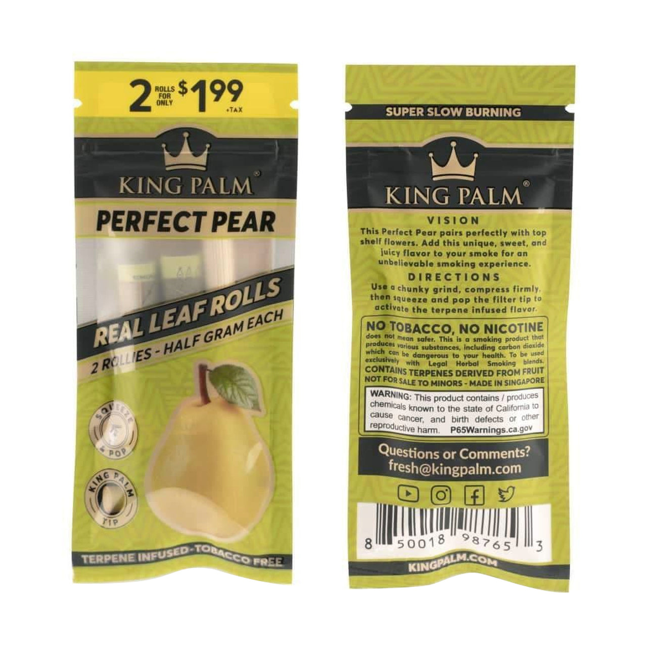 King Palm Half Gram Rollie Pre-Roll Pouch - Mary Jane's Headquarters